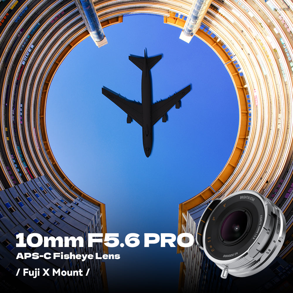 10mm F5.6 Pro APS-C Fisheye Lens Wide-Angle Lens For Fujifilm XF Mount ...